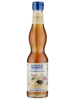 Fabbri - VANILLA SYRUP - Net 10.5 fl oz- 300 ml - Barbiero Italian Foods
